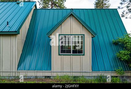 Roof dormer with stainless steel cladding Stock Photo - Alamy
