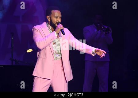 John Legend performs at the 61st jazz festival of Juan-les-Pins on July ...