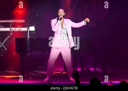 John Legend performs at the 61st jazz festival of Juan-les-Pins on July ...