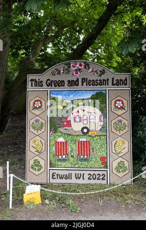 Well Dressing at Etwall Derbyshire England UK display entitled ...