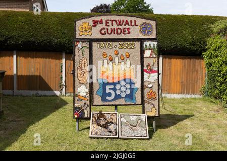 Well Dressing at Etwall Derbyshire England UK display entitled ...