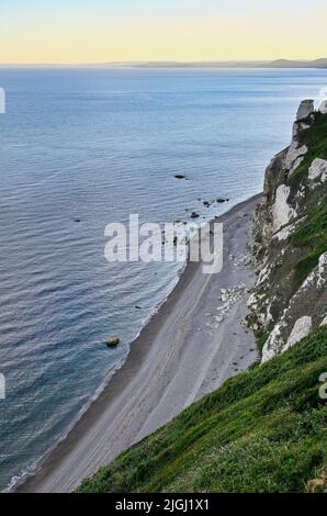 UK, Devon, Beer Coastline looking towards Seaton Stock Photo - Alamy