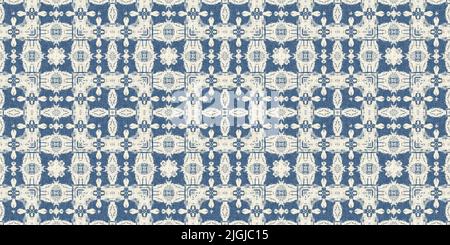 French blue quilted printed fabric border pattern for shabby chic home ...