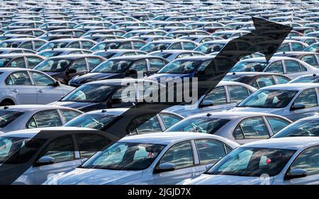 The concept of growth in the production of cars or prices for them ...