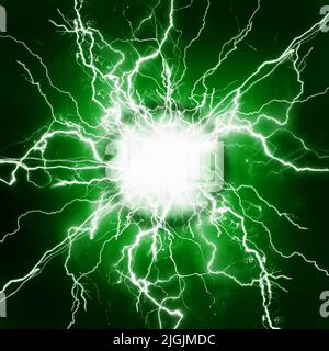 Green plasma as pure energy and powerful force of electrical power ...