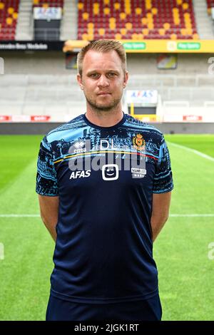 Mechelen's physical coach Dave Lens poses for the photographer, at the ...