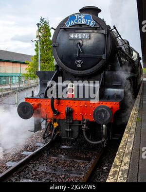 Fort William, Scotland - October 9th 2021: A Jacobite steam train that ...