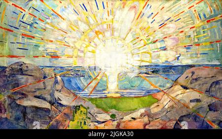 Edvard Munch The Sun Stock Photo - Alamy