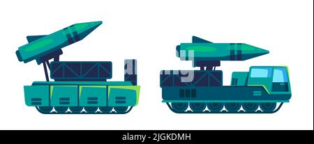 Mobile launch rocket system, Missile vehicle. ballistic missile ...