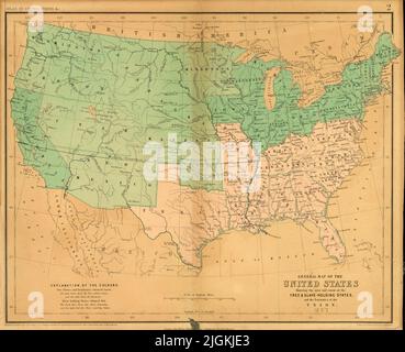Map of the United States, showing the territory in possession of the ...