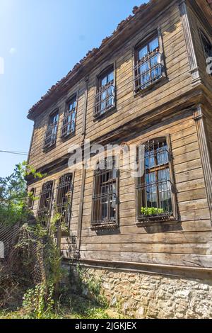 MALKO TARNOVO, BULGARIA - AUGUST 30, 2020: Nineteenth century Houses in ...