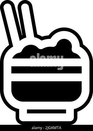 rice plant healthy glyph icon vector. rice plant healthy sign. isolated ...