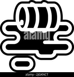 Oil Spill icon. Simple element from global warming collection. Creative ...