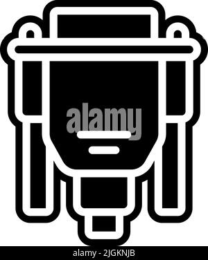 Lightning connector line icon. Electronic component vector symbol Stock ...
