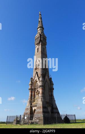 Sir Tatton Sykes Monument built in 1865 at Sledmere in the East Ridings ...