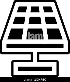 Solar panel black glyph icon Stock Vector Image & Art - Alamy