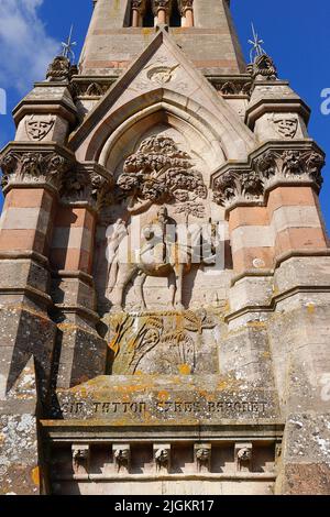 Sir Tatton Sykes Monument built in 1865 at Sledmere in the East Ridings ...