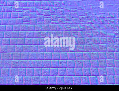 Mosaic background in normal map. 3D Illustration Stock Photo - Alamy