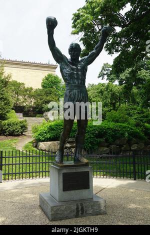 Bronze Rocky statue (Sylvester Stallone), Philadelphia, Pennsylvania ...