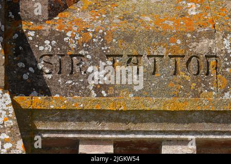 Sir Tatton Sykes Monument built in 1865 at Sledmere in the East Ridings ...