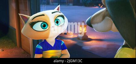 PAWS OF FURY: THE LEGEND OF HANK, from left: Ika Chu (voice: Ricky ...
