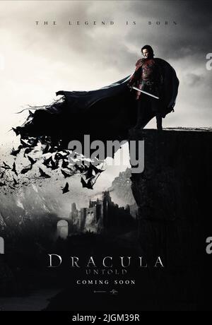 LUKE EVANS POSTER, DRACULA UNTOLD, 2014 Stock Photo - Alamy