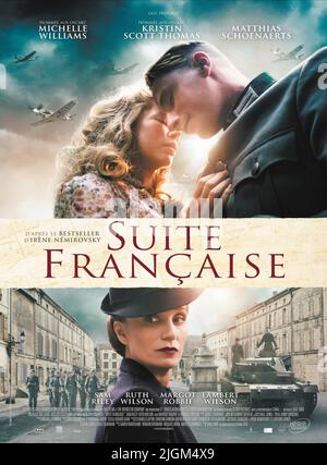 WILLIAMS,SCHOENAERTS, SUITE FRANCAISE, 2014 Stock Photo - Alamy