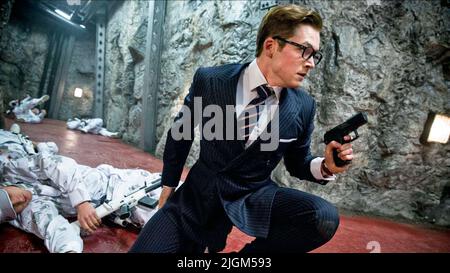 TARON EGERTON, KINGSMAN: THE SECRET SERVICE, 2014 Stock Photo - Alamy