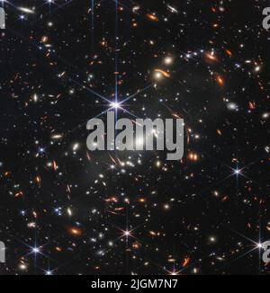 Webb's First Deep Field unveiled from NASA's James Webb telescope Stock ...