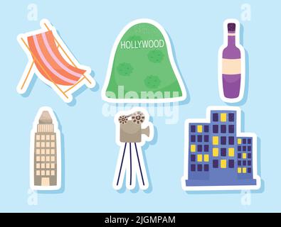 set of six real state items Stock Vector Image & Art - Alamy