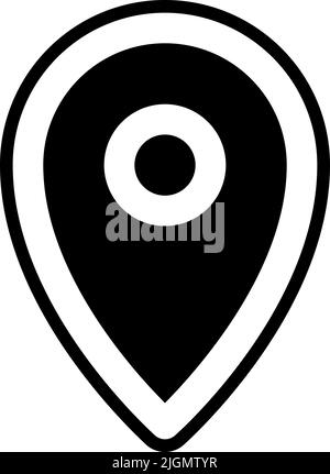 Location mark black glyph ui icon Stock Vector Image & Art - Alamy