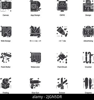 Creative Service Vector Glyph Icon Stock Vector Image & Art - Alamy