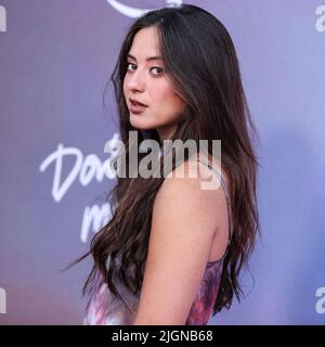 Studio portrait of the French actress Marie Chevalier. 1990 Stock Photo ...