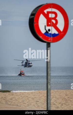 Illustration picture shows an emergency exercise at Brussels Airport ...