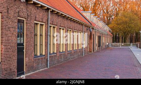 Veenhuizen, The Netherlands - April 16, 2021: Entrance of Historic site ...