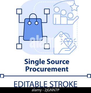 Single source procurement concept icon Stock Vector Image & Art - Alamy
