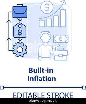 Built in inflation concept icon Stock Vector Image & Art - Alamy