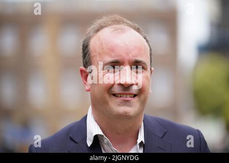 Aaron Stuart Bell, Conservative MP for Newcastle-under-Lyme speaking to ...