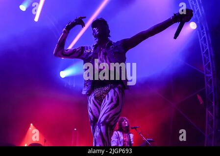 July 11, 2022, Rome, Italy: Yves Tumor in concert at Villa Ada Festival ...