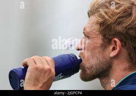David Willey of England take a drink Stock Photo - Alamy