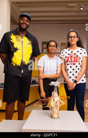 EDITORIAL USE ONLY Artist Yinka Ilori joins teacher Beverleigh Claypool ...