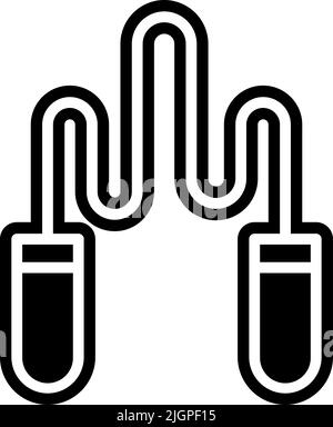 rope fitness sport glyph icon vector illustration Stock Vector Image ...