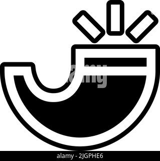 Shofar glyph icon, hanukkah and traditional, yom kippur vector icon ...