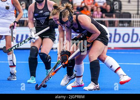AMSTELVEEN, NETHERLANDS - JULY 5: Megan Hull of New Zealand during the ...