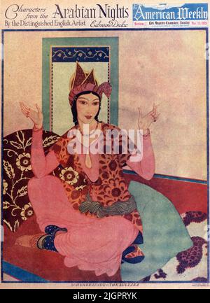 Edmund Dulac illustration - Princess Scheherazade, the herone of the ...