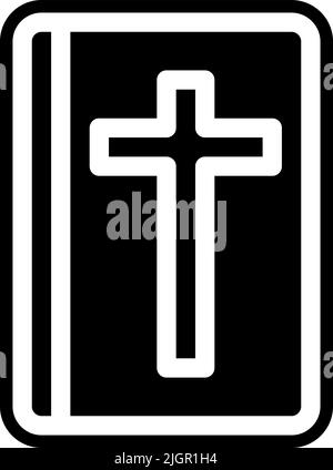 bible holy book glyph icon vector. bible holy book sign. isolated ...
