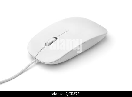 Wired computer mouse isolated on a white background Stock Photo - Alamy