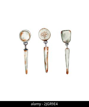 Hand drawn old rusty scales Stock Photo - Alamy