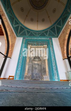 Alaaddin Keykubad Mosque. Minbar and mihrab of Konya Alaaddin Keykubad ...