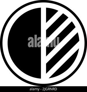 Adjust screen contrast flat icons on simple color square backgrounds ...